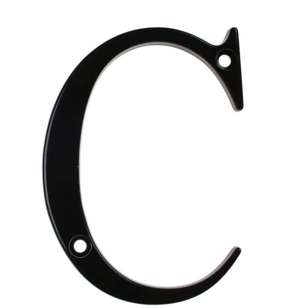 Black Letter C | Diamond Shield Windows