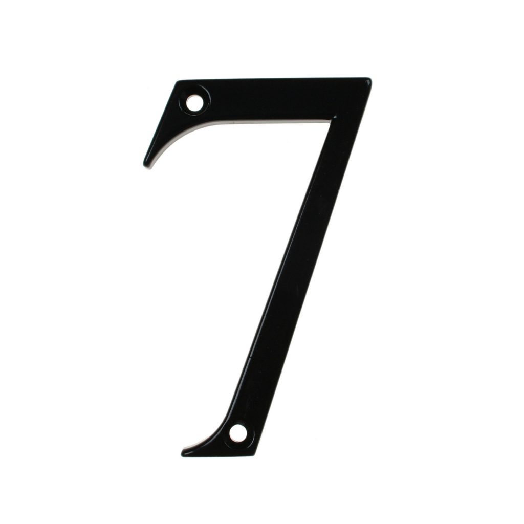 Number 7 Black | Diamond Shield Windows