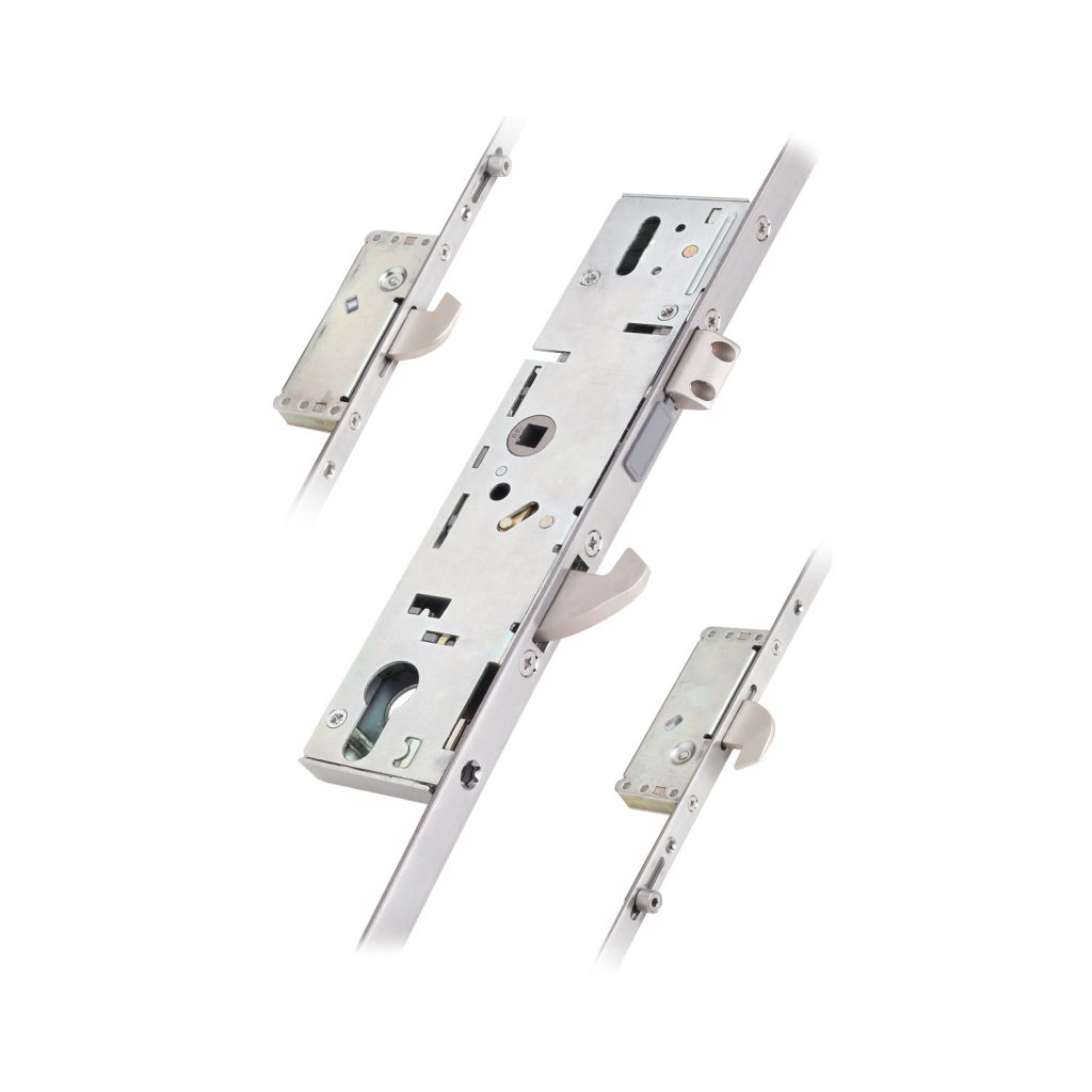 3 Hook 2 Roller Euro Cylinder Multi Point Door Lock 6000 Series 35mm